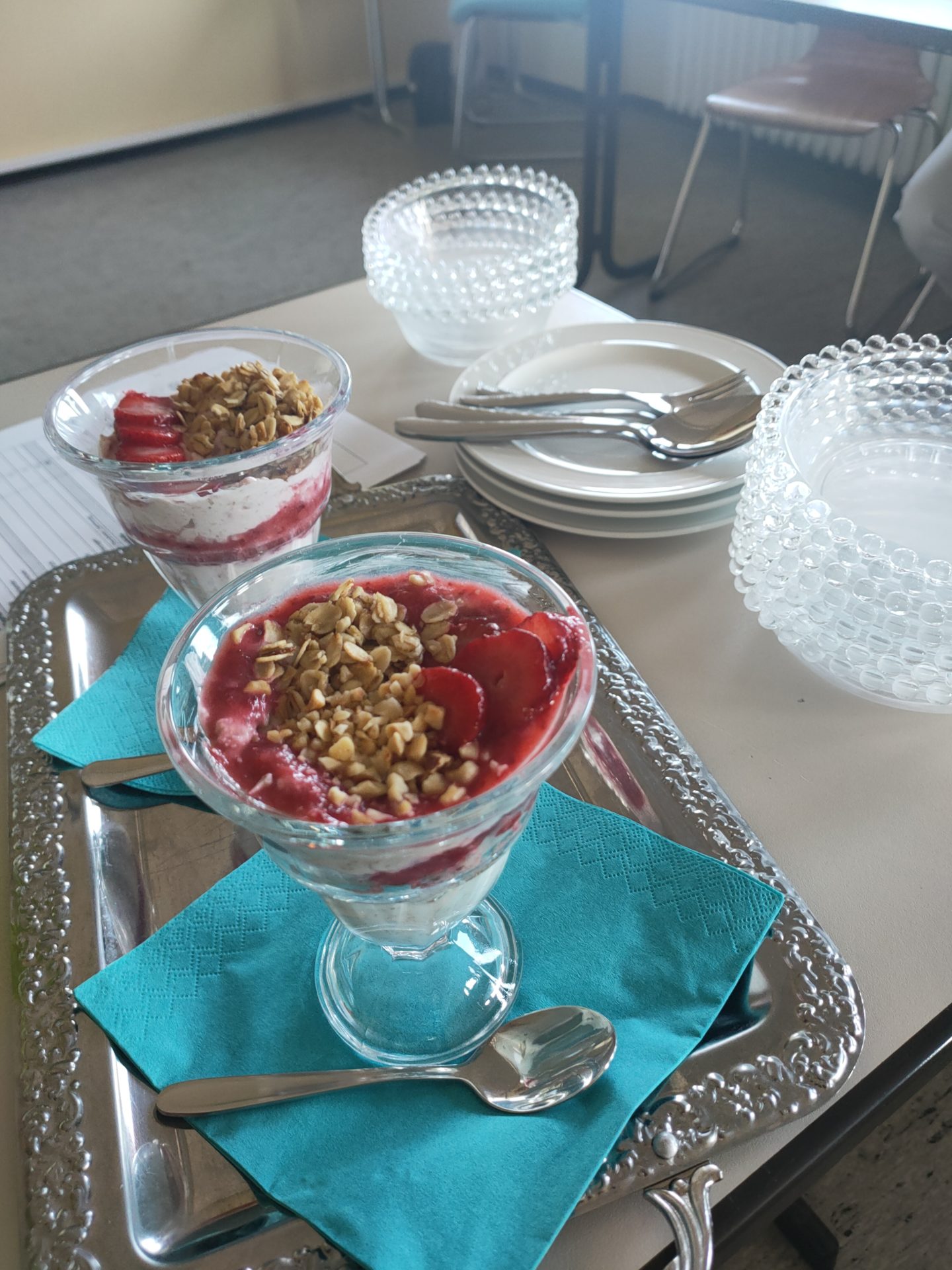 Die BFY21A macht Vorschläge für gesunde Snacks in der Pause - BBS Springe