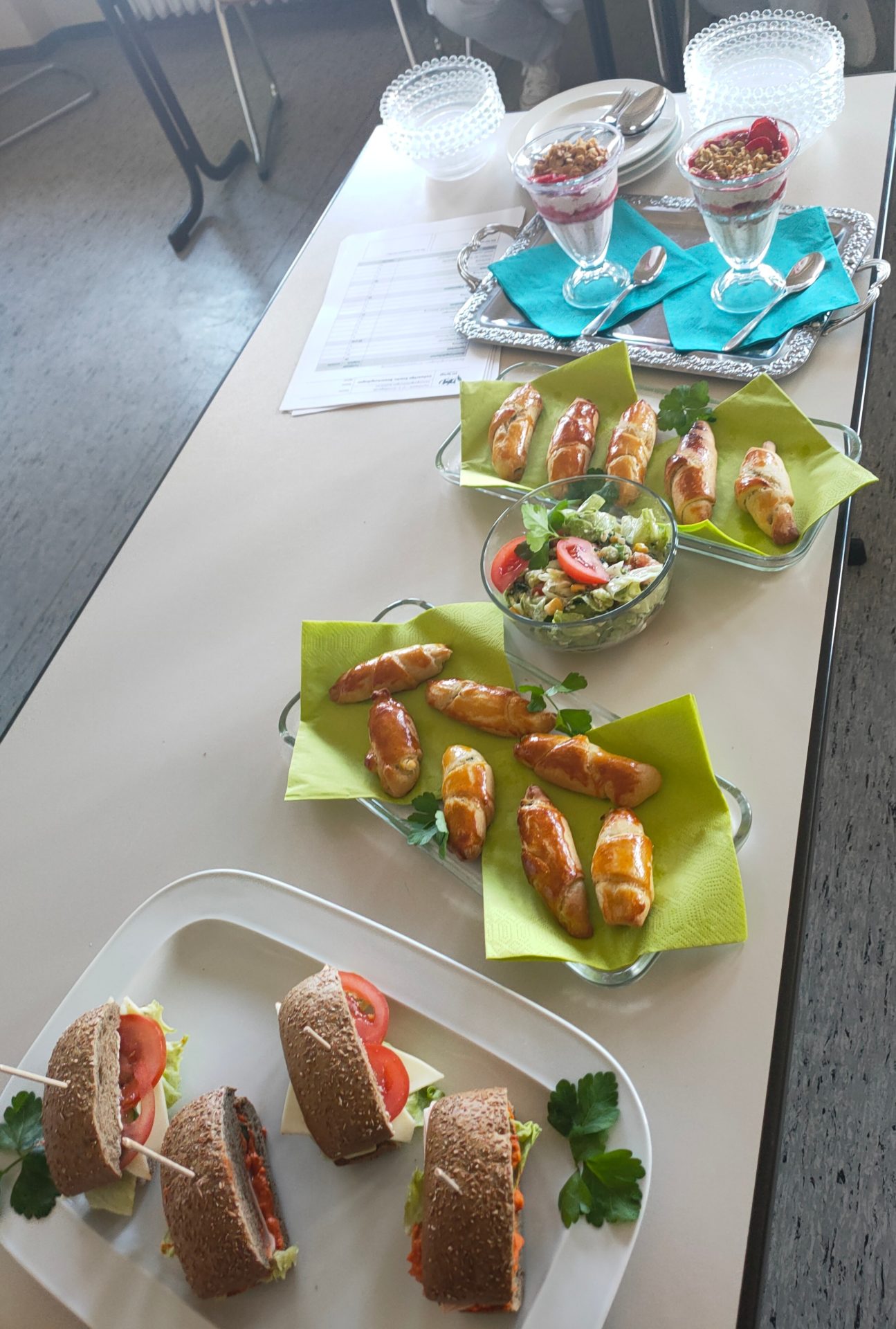 Die BFY21A macht Vorschläge für gesunde Snacks in der Pause - BBS Springe